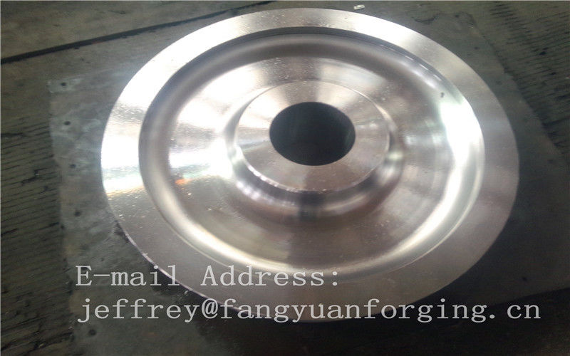 4140 42CrMo4 SCM440 Alloy Steel Rail Forged Wheel Blanks Quenching And ...