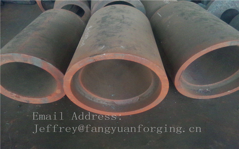 C15 Forged Sleeves Forged Tube / Block With Hole Forged Ring Normalized ...